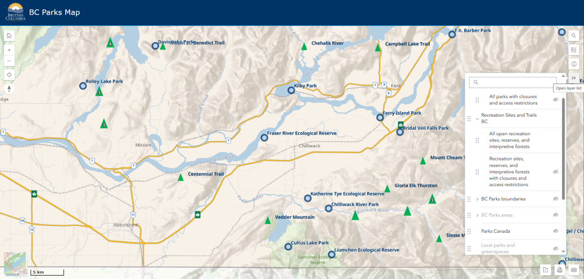 BC Parks maps – BC Parks Blog