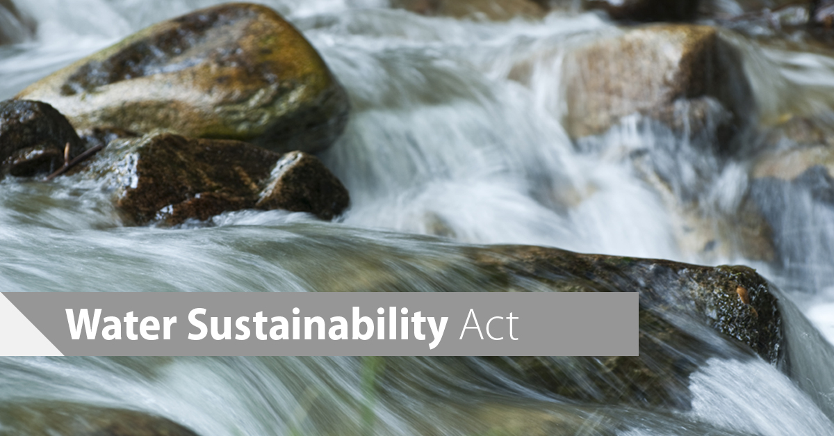Water Sustainability 101 | Water Sustainability Act